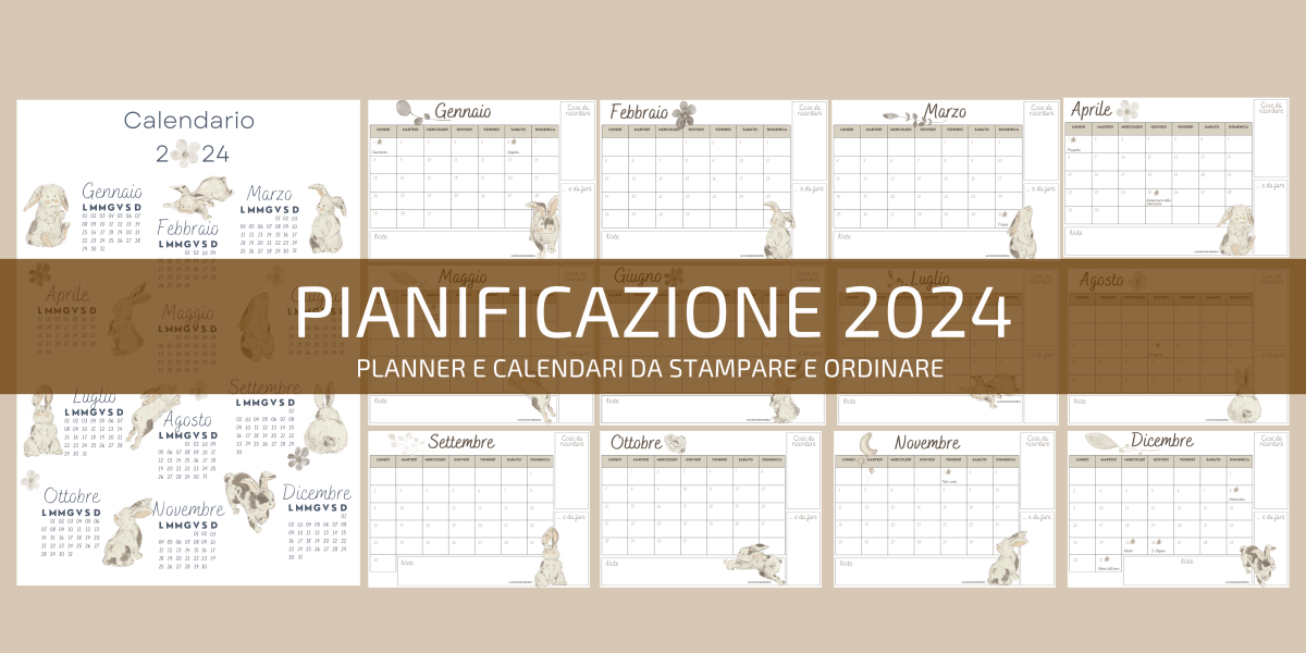 Calendari: calendario 12 mesi, planner mensili e settimanale da ...